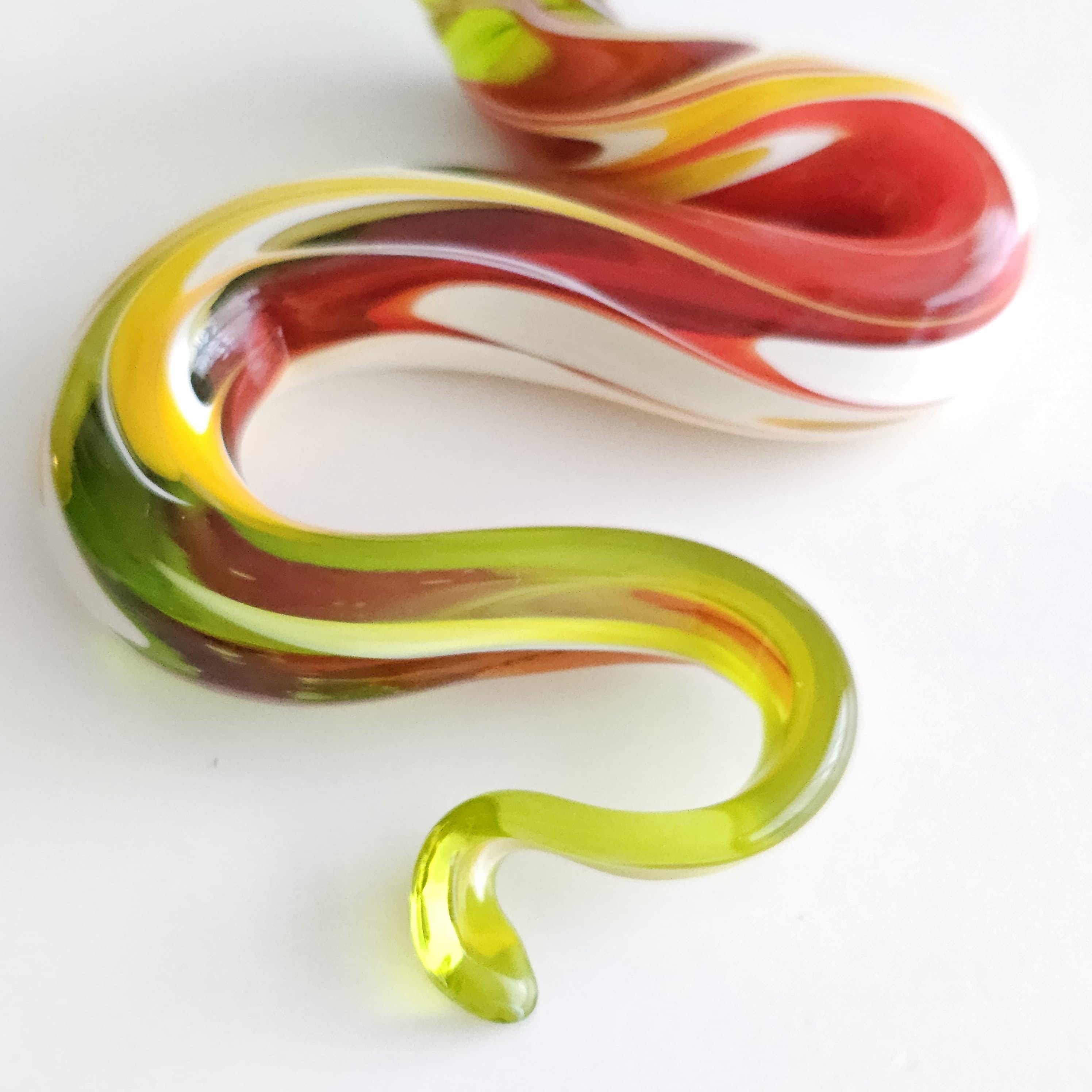 Handmade Glass Snake Figurine Symbol of 2025 Unique Hand-made ...