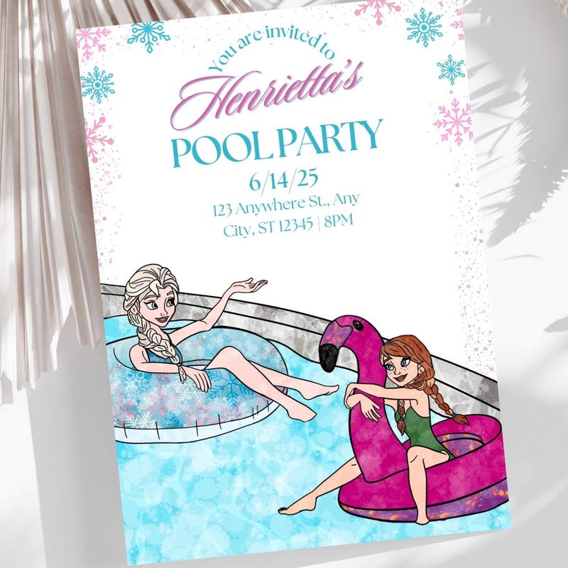 Frozen Pool Party - Etsy