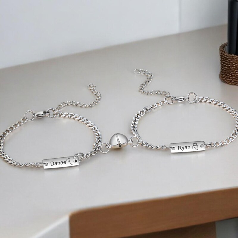 Steel Couples Bracelet - Etsy