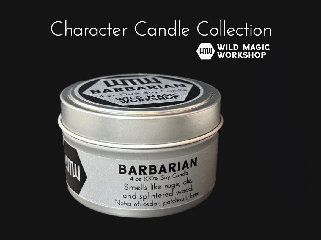 Barbarian | Character Candles | D&D Classes | Dungeons and Dragons ...