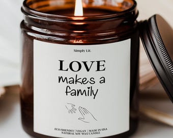 Love Makes a Family Adoption Gift Gift for Gotcha Day Family Gift for ...