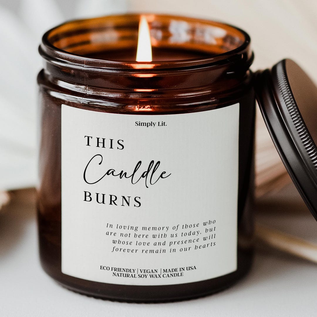 In Loving Memory Candle Keepsake Gift Sorry for Your Loss Memorial Gift ...