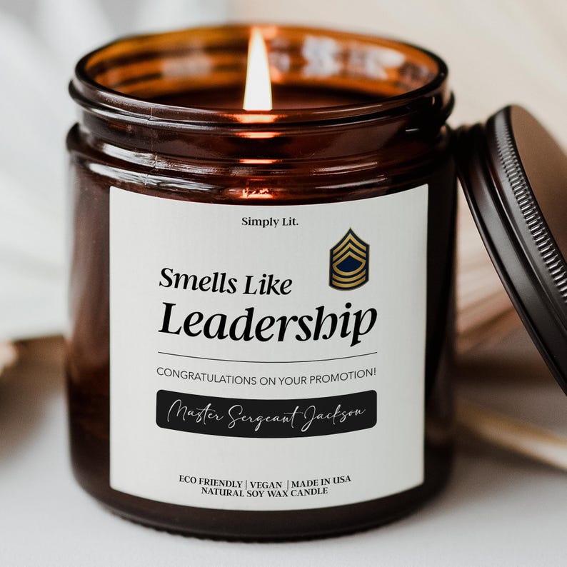 Custom Military Promotion Gift Personalized Graduation Gift Candle for ...