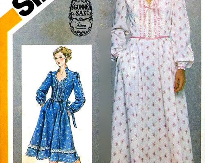 Vintage Gunne Sax Dresses Pattern UNCUT Simplicity 9893 Sz 10 - Etsy