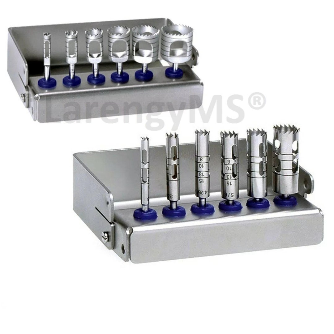 Set OF 6 Short Trephines and Long Set of 6 Trephines in Stainless Steel ...