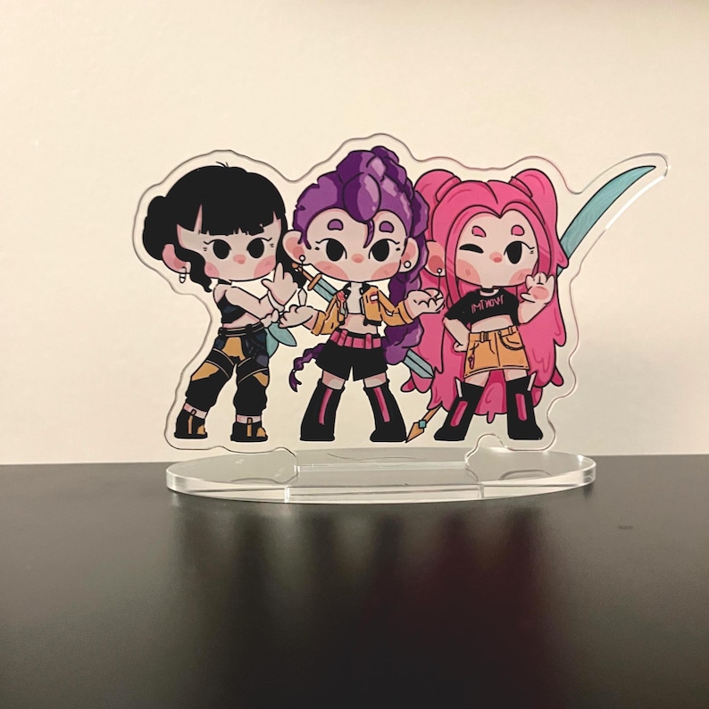 Kpop Demon Hunters Acrylic Standee: Rumi, Mira, Zoey (saja Boys, Huntr ...