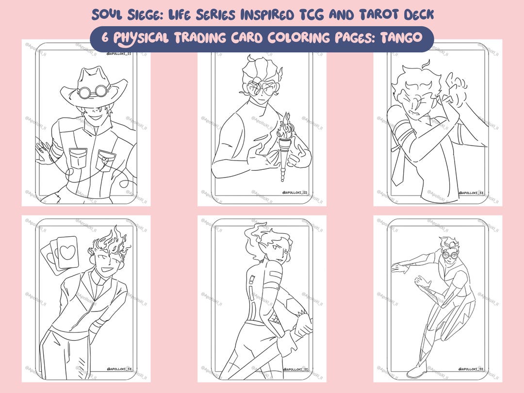 Life Series Inspired TCG and Tarot Deck - Soul Siege. DIGITAL Character ...