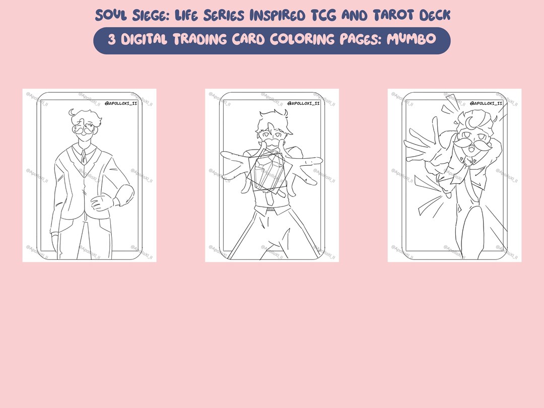 Life Series Inspired TCG and Tarot Deck - Soul Siege. DIGITAL Character ...