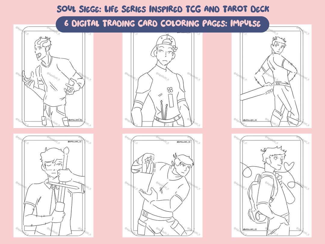 Life Series Inspired TCG and Tarot Deck - Soul Siege. DIGITAL Character ...