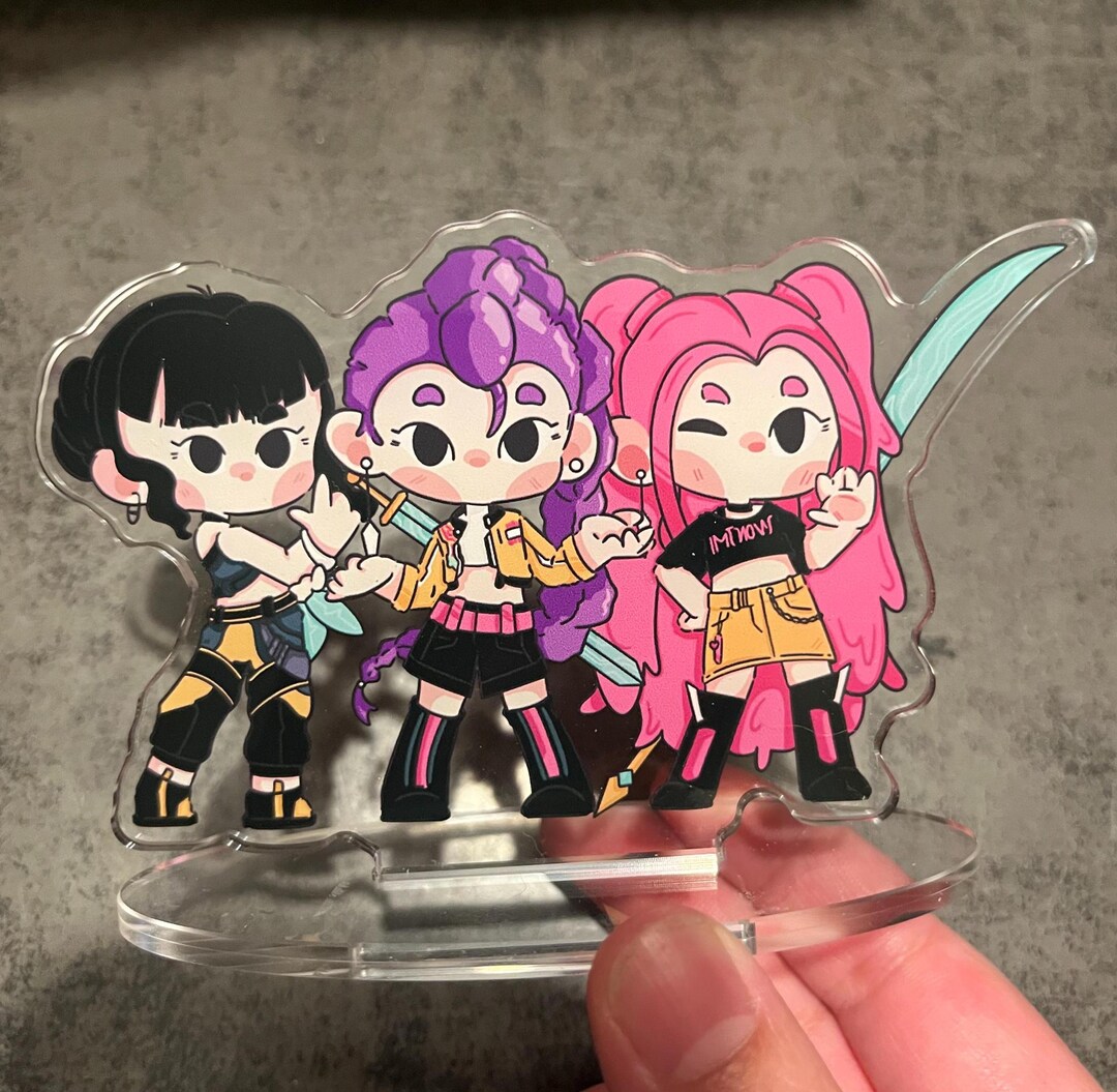 Kpop Demon Hunters Acrylic Standee: Rumi, Mira, Zoey (saja Boys, Huntr ...