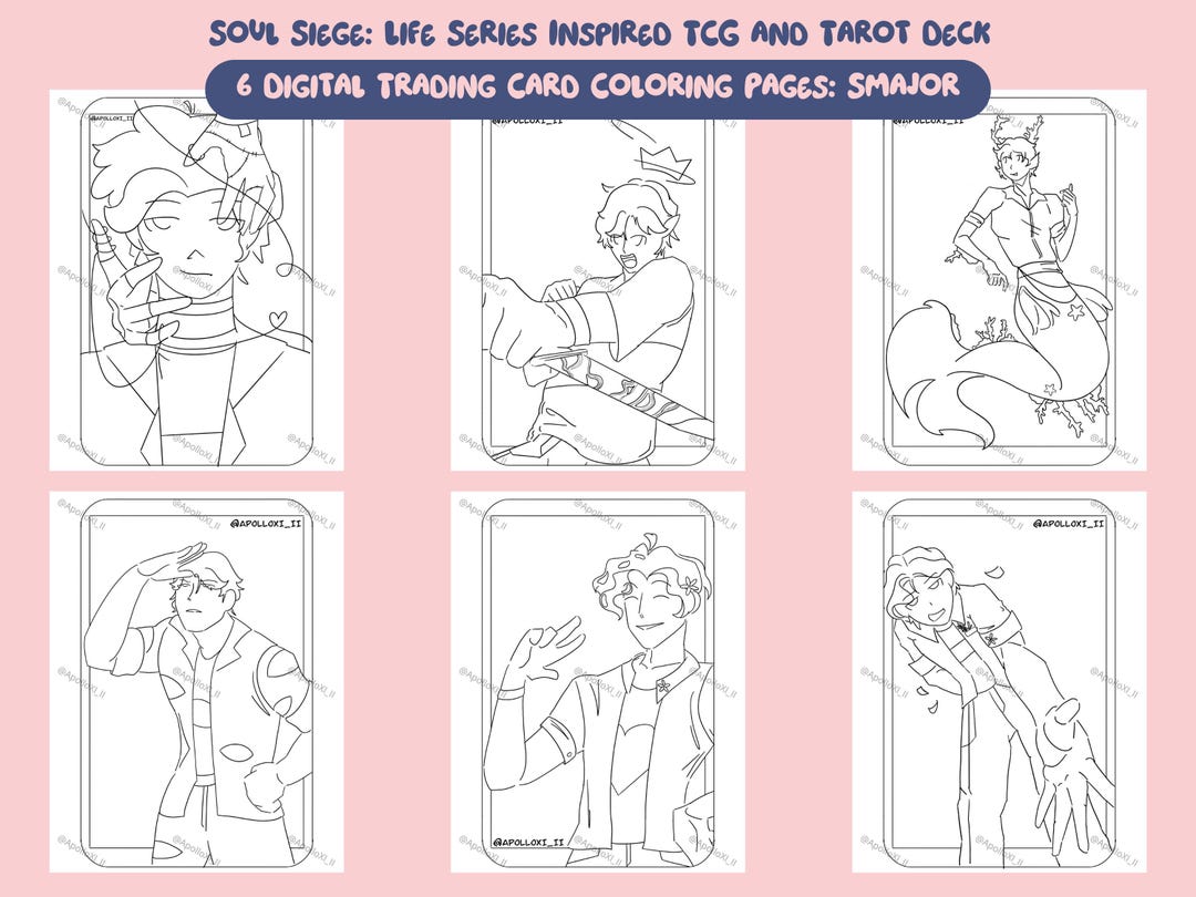 Life Series Inspired TCG and Tarot Deck - Soul Siege. DIGITAL Character ...