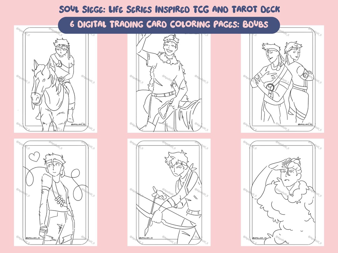 Life Series Inspired TCG and Tarot Deck - Soul Siege. DIGITAL Character ...