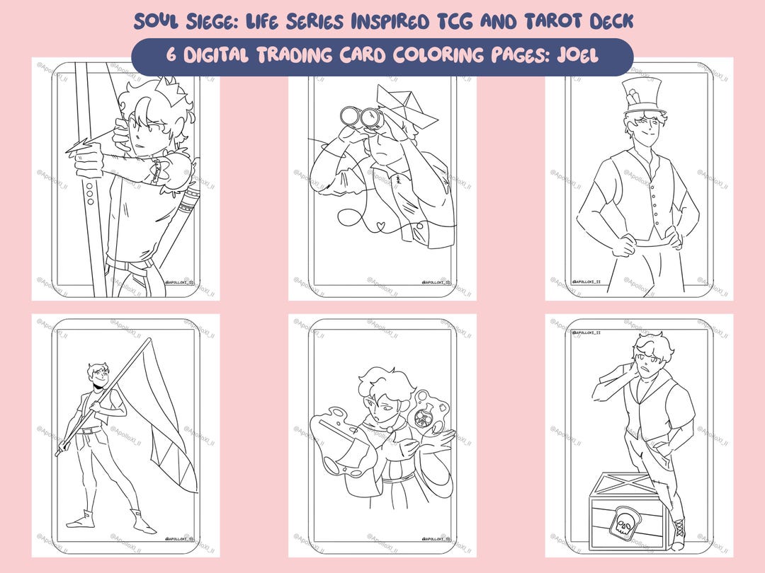 Life Series Inspired TCG and Tarot Deck - Soul Siege. DIGITAL Character ...