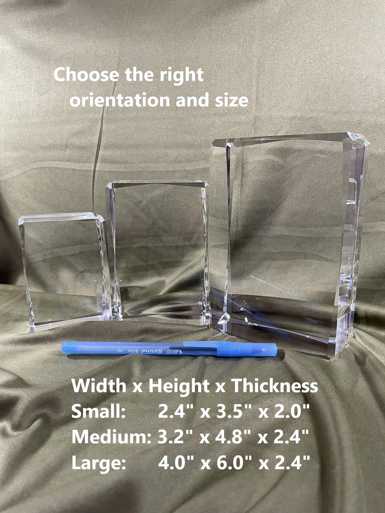 Custom Anniversary Crystal: 3D Cube Engraving of Photos – Cherished ...