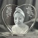 Custom Remembrance Crystal: 3D Heart Engraving of Photos & Text ...