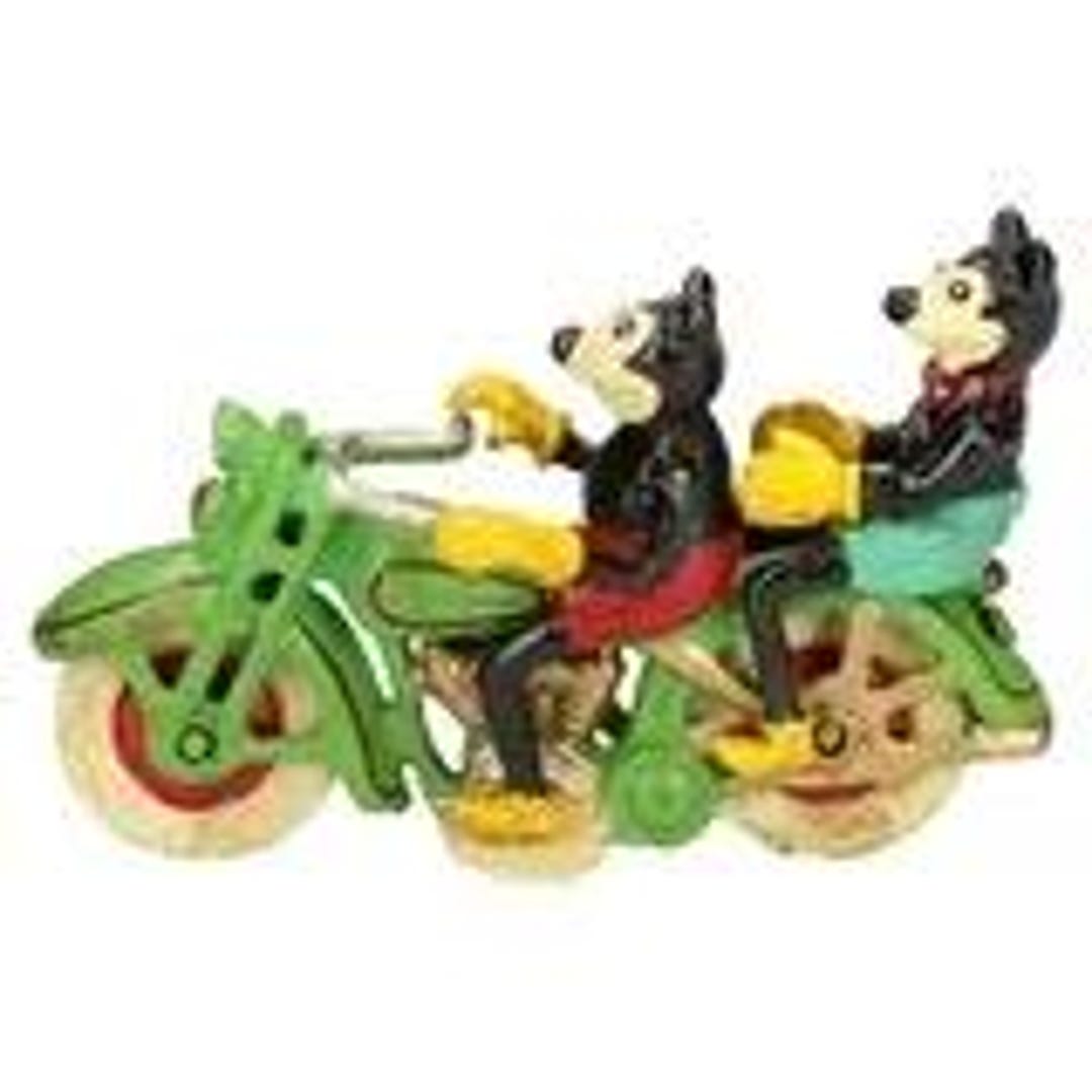 Disney Mickey Mouse and Minnie on Motorcycle, Cast Iron Collectible - Etsy