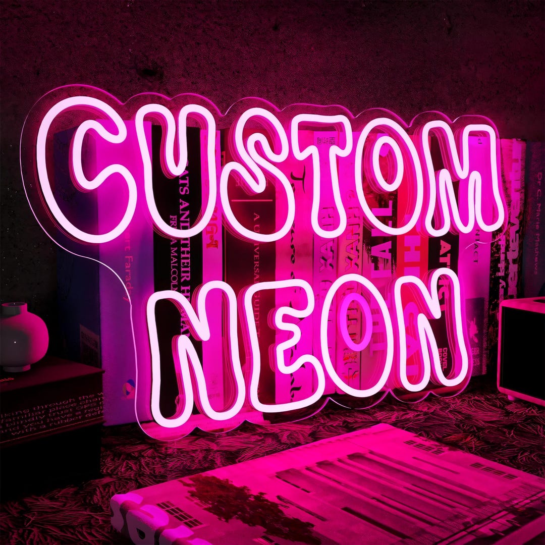 Personalized LED Neon Sign – Custom Text & Logo – Wedding Decoration ...