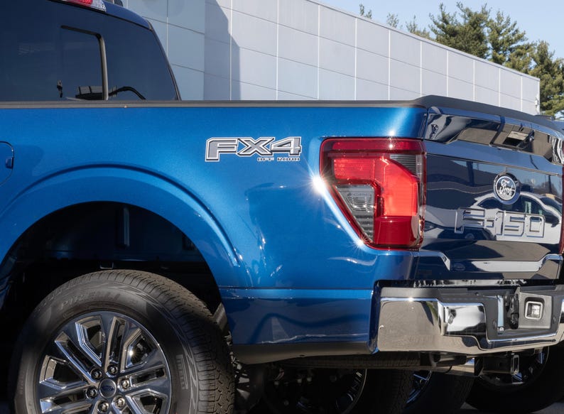 Fx4 off Road 2-side Decals - Durable Vinyl Adhesive~16.5"x4.1" (gloss ...