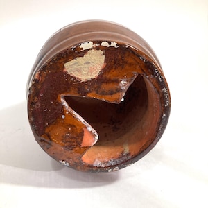 Vintage Colonial Williamsburg Reproduction Redware Pottery Bottle Bird ...