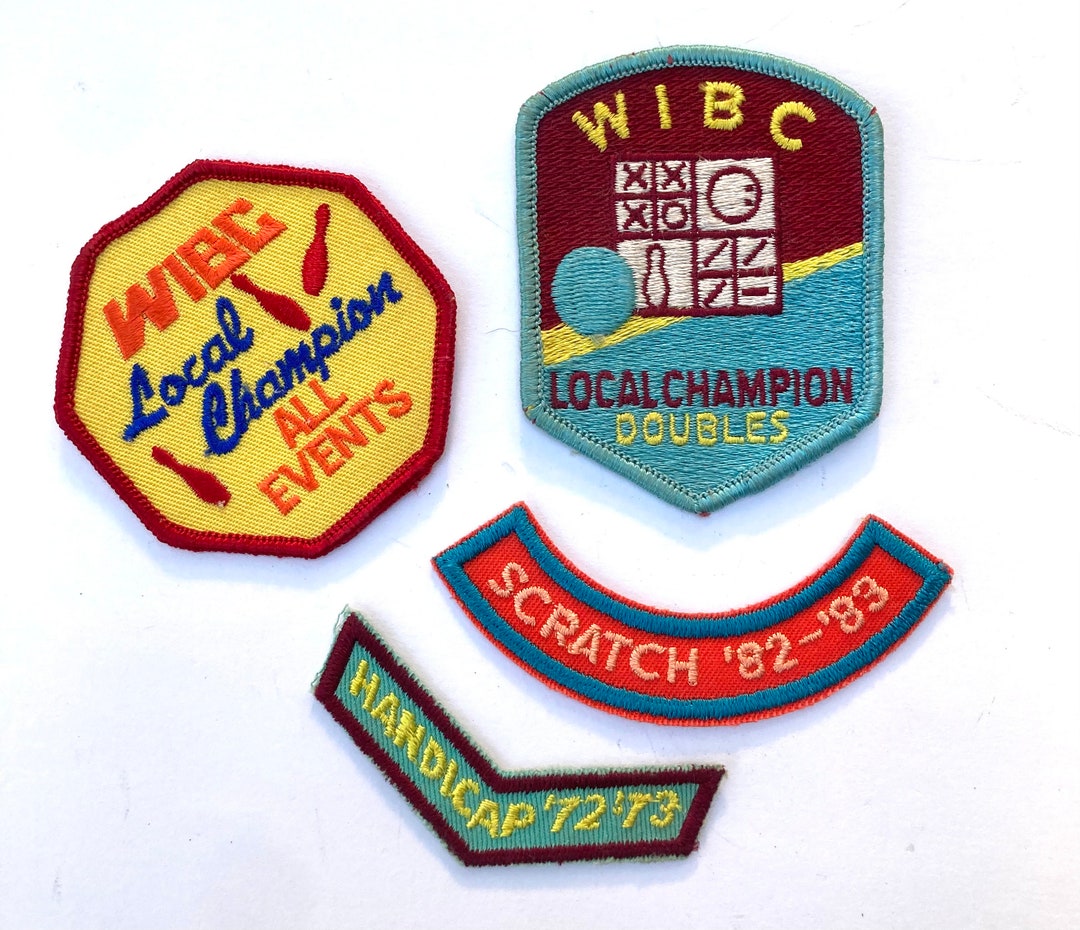 Lot of 4 Vintage 1970s 1980s Bowling League Patches - Etsy