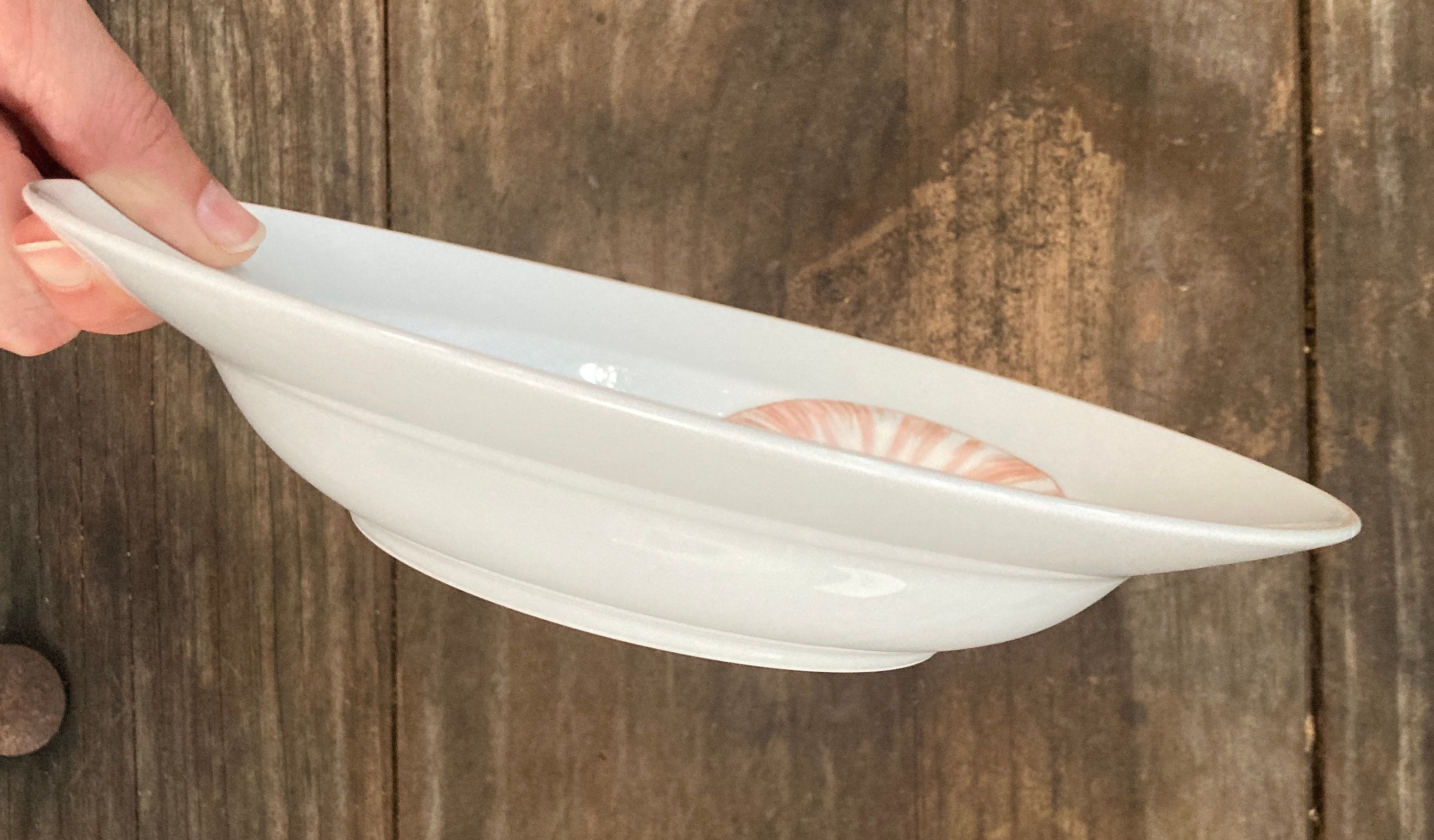 Vintage Fitz and Floyd Coquille Pattern Shells Seashells Rimmed Bowl ...