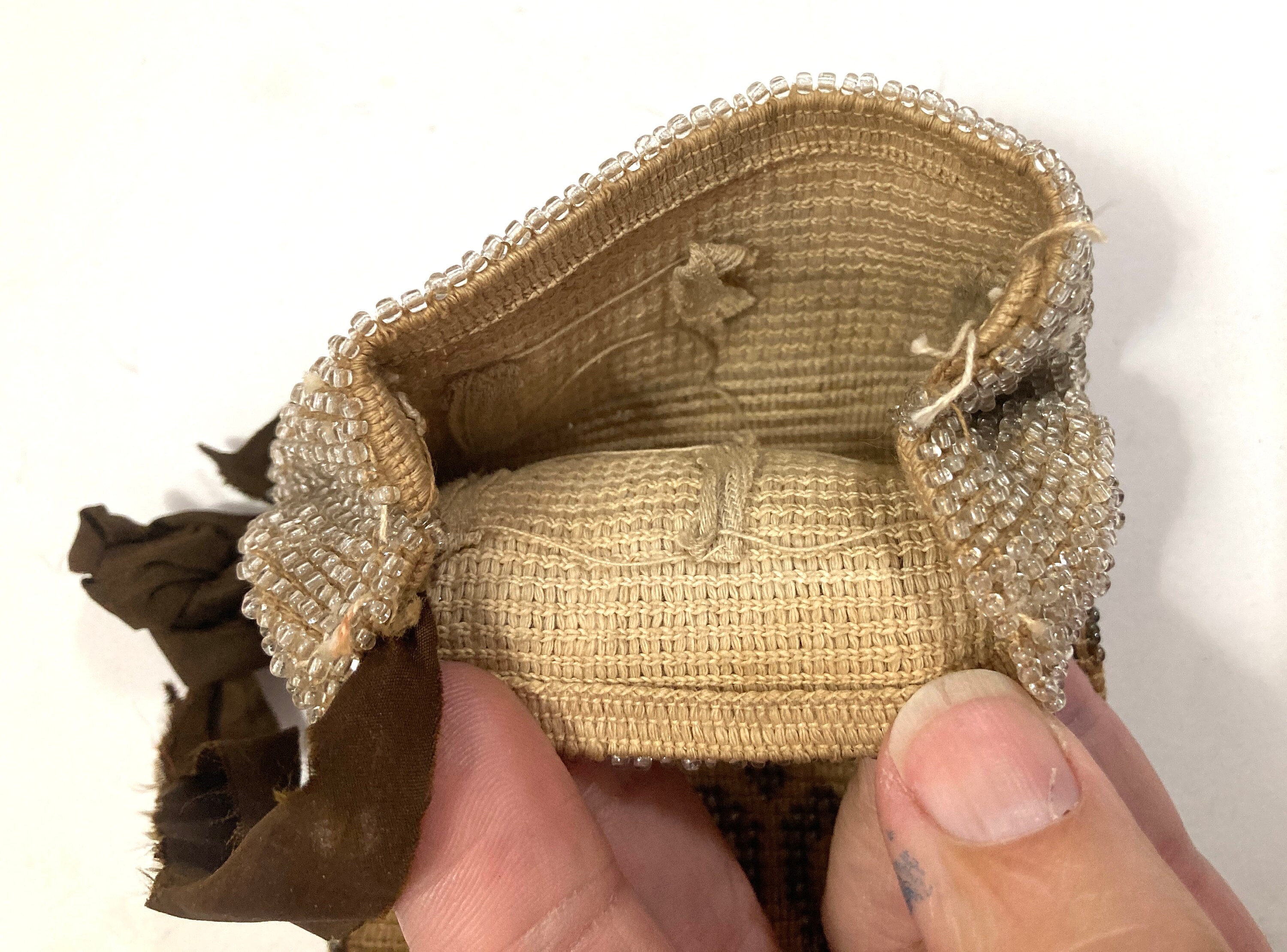 Antique Handmade 1800s Civil War Era Beaded Bag Handbag Small Purse - Etsy