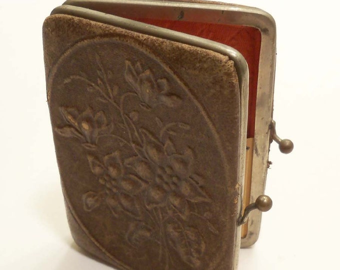 Antique Leather Victorian Calling Card Case - Etsy