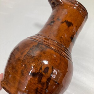 Vintage Colonial Williamsburg Reproduction Redware Pottery Bottle Bird ...