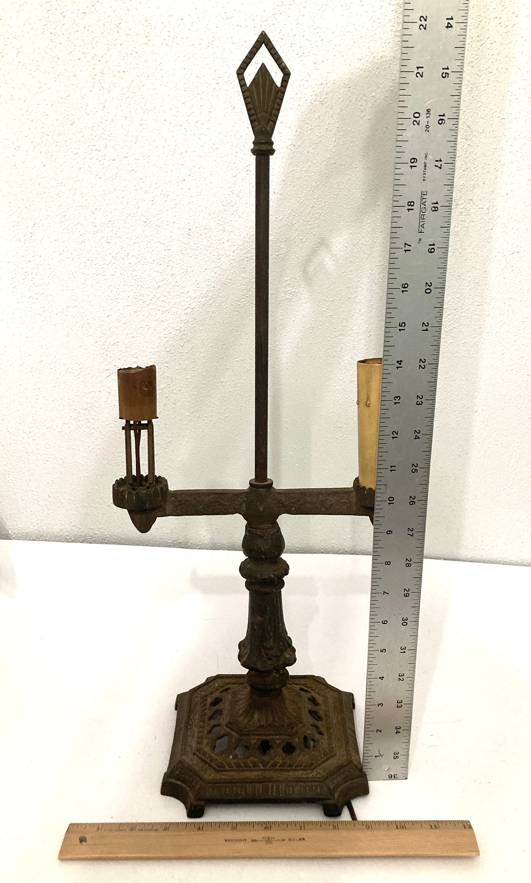 Antique Cast Metal Candelabra Table Lamp Base for Parts Restoration - Etsy