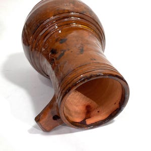 Vintage Colonial Williamsburg Reproduction Redware Pottery Bottle Bird ...