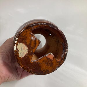 Vintage Colonial Williamsburg Reproduction Redware Pottery Bottle Bird ...