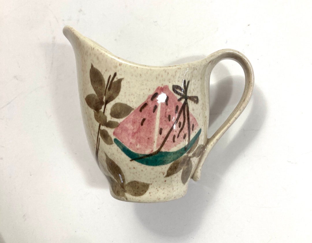 Vintage RED WING Pottery Tampico Mid Century Ceramic Watermelon Creamer ...