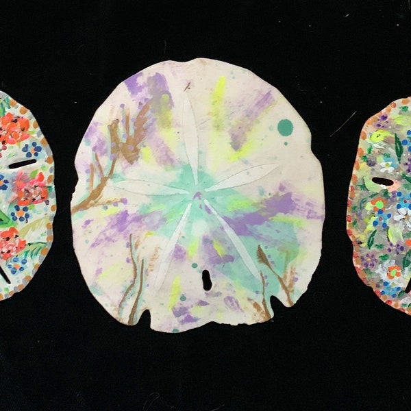 Painted Sand Dollars - Etsy