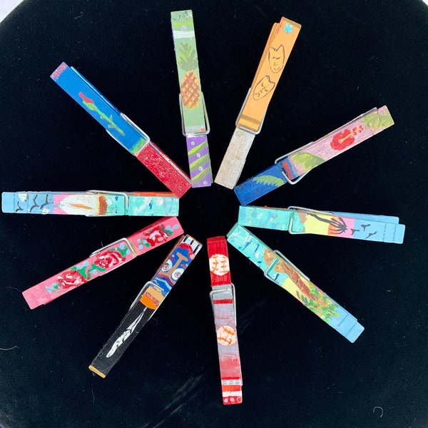 Painted Clothespin - Etsy