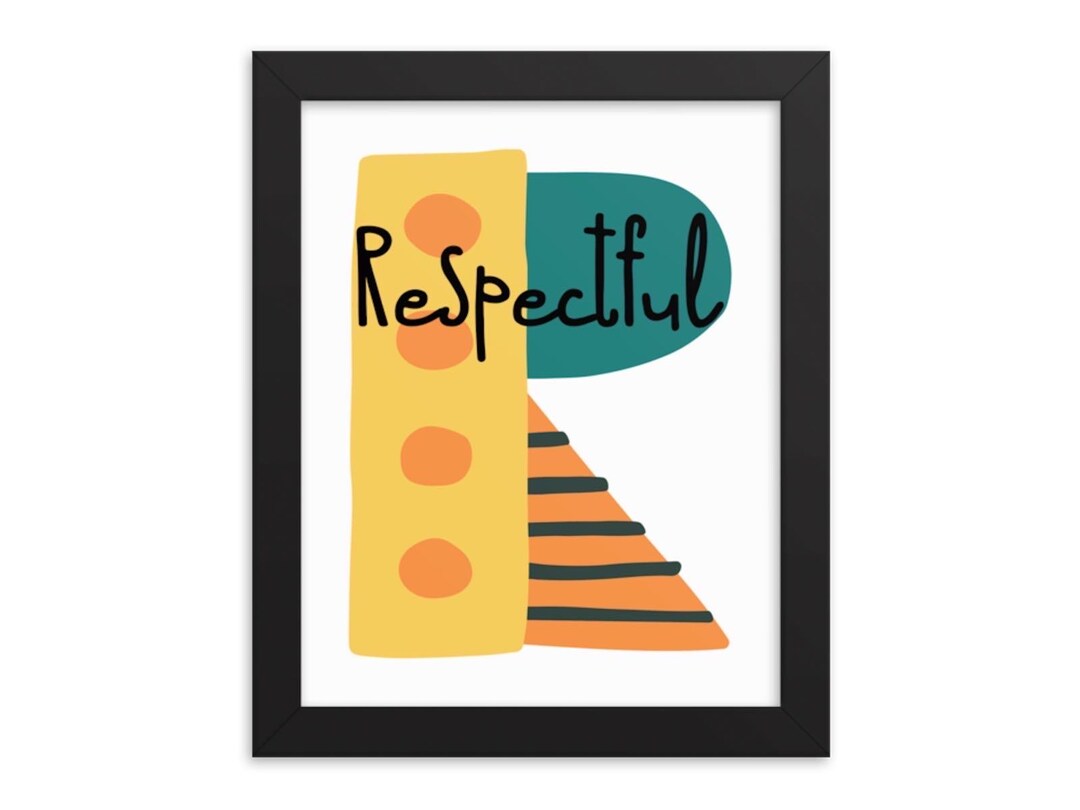 Letter R Printable, Respectful Printable Wall Art - Etsy