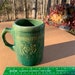 Green Pottery Pitcher Yellow Ware Mug Cup. FREE Shipping - Etsy