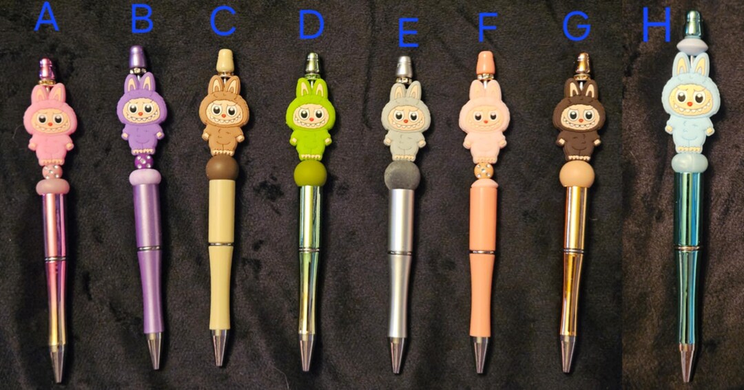 Labubu Pen: Kawaii Cartoon Character Pen With Ink Refill - Etsy