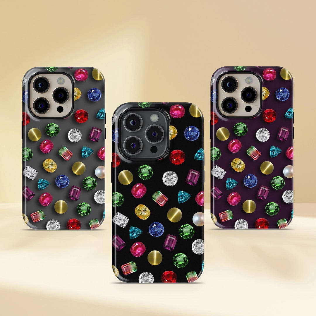 Sparkling Gemstones Rich Precious Phone Case Rich Precious TOUGH Cover ...