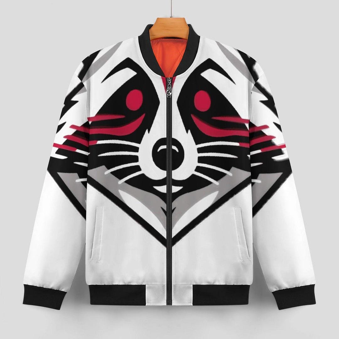 Ruby Raccoon - Zipper Bomber Jacket - Etsy