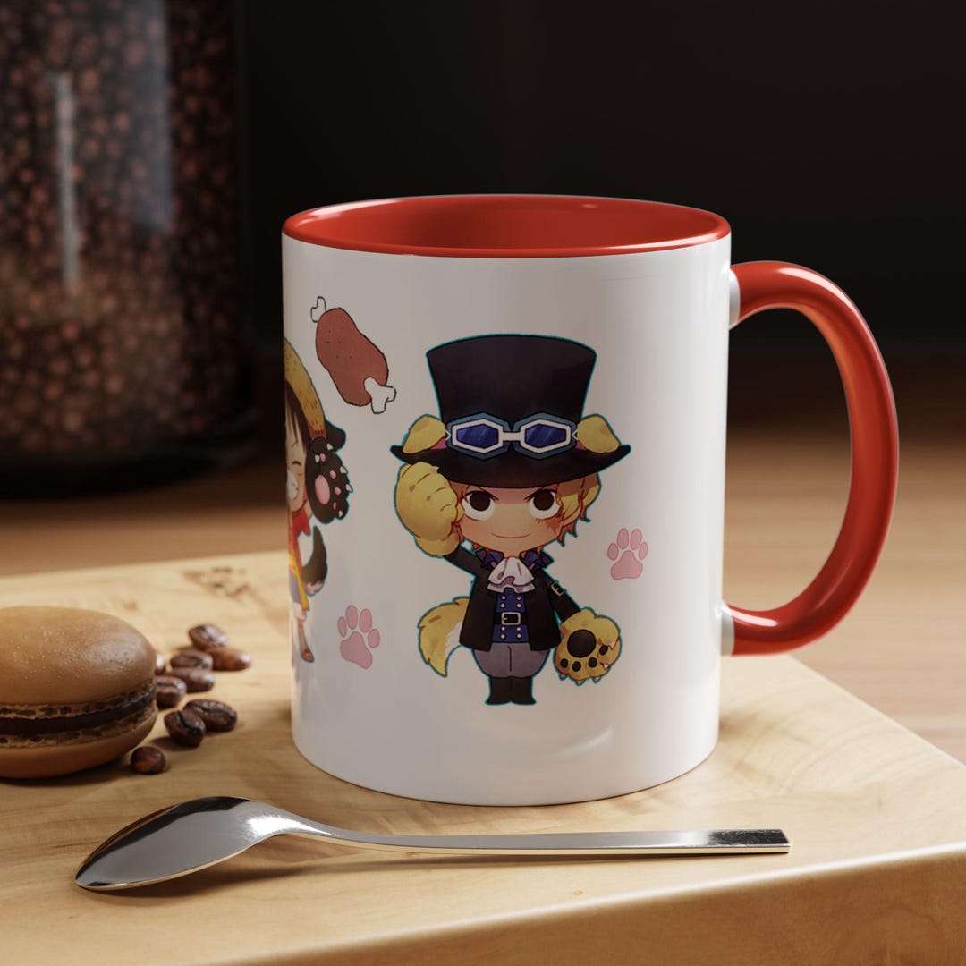 Luffy One Piece Anime Mug, Roronoa Zoro Samurai Manga Cup, Straw Hat ...