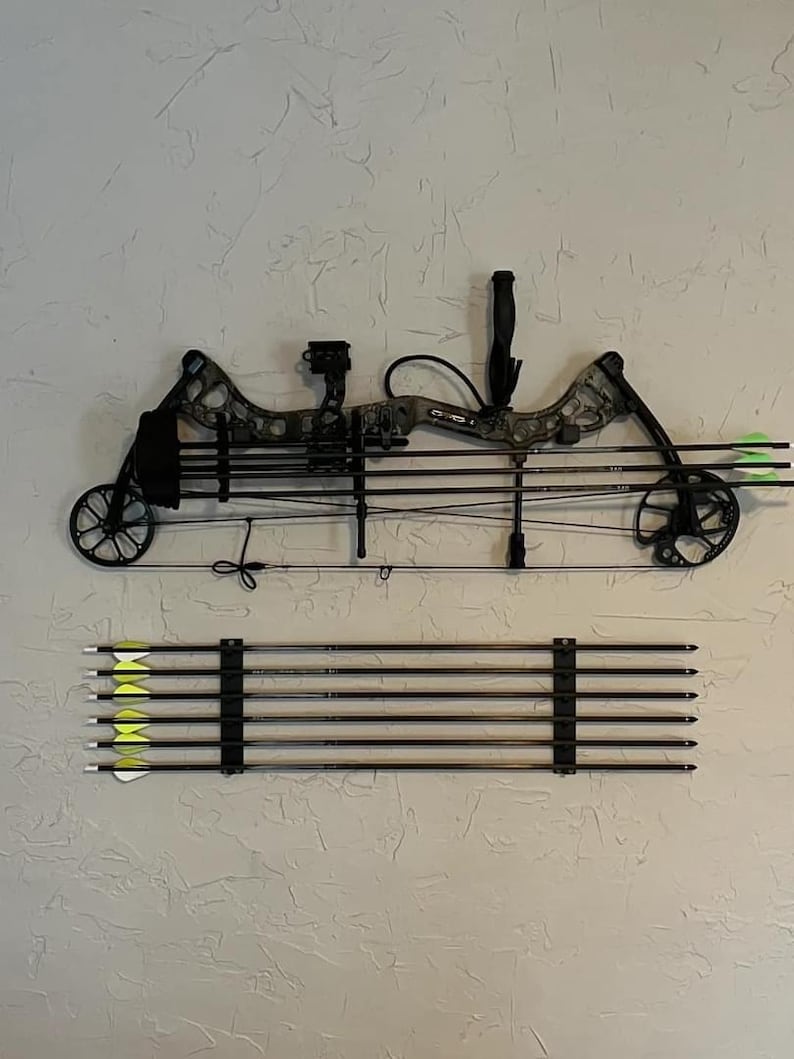 Bow and Arrow Wall Mount, Bow Wall Mount, Bow Hook, Recurve Bow, Long ...
