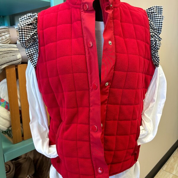 Ruffle Vest - Etsy