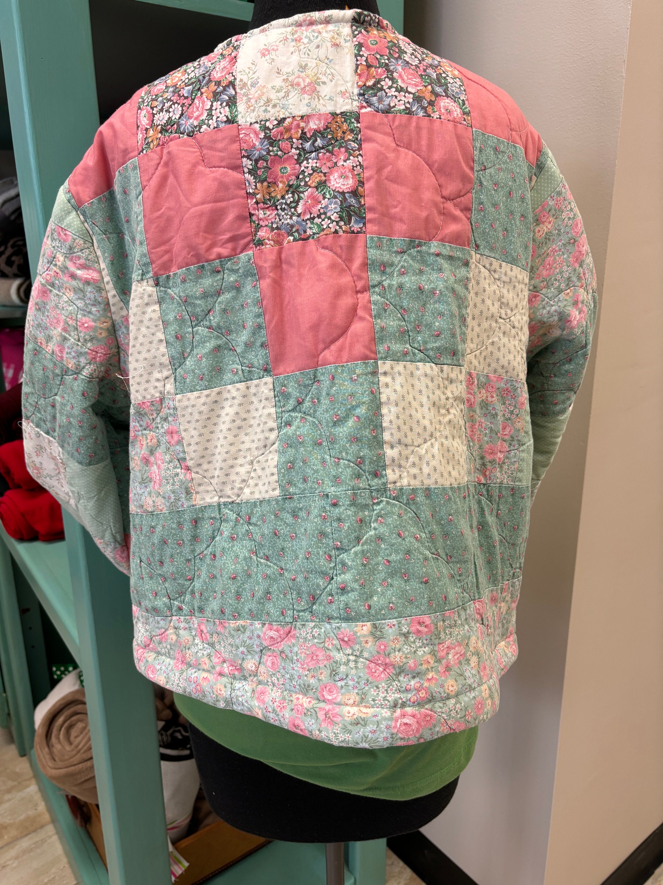 Vintage Quilt Jacket Pastel Colors - Etsy