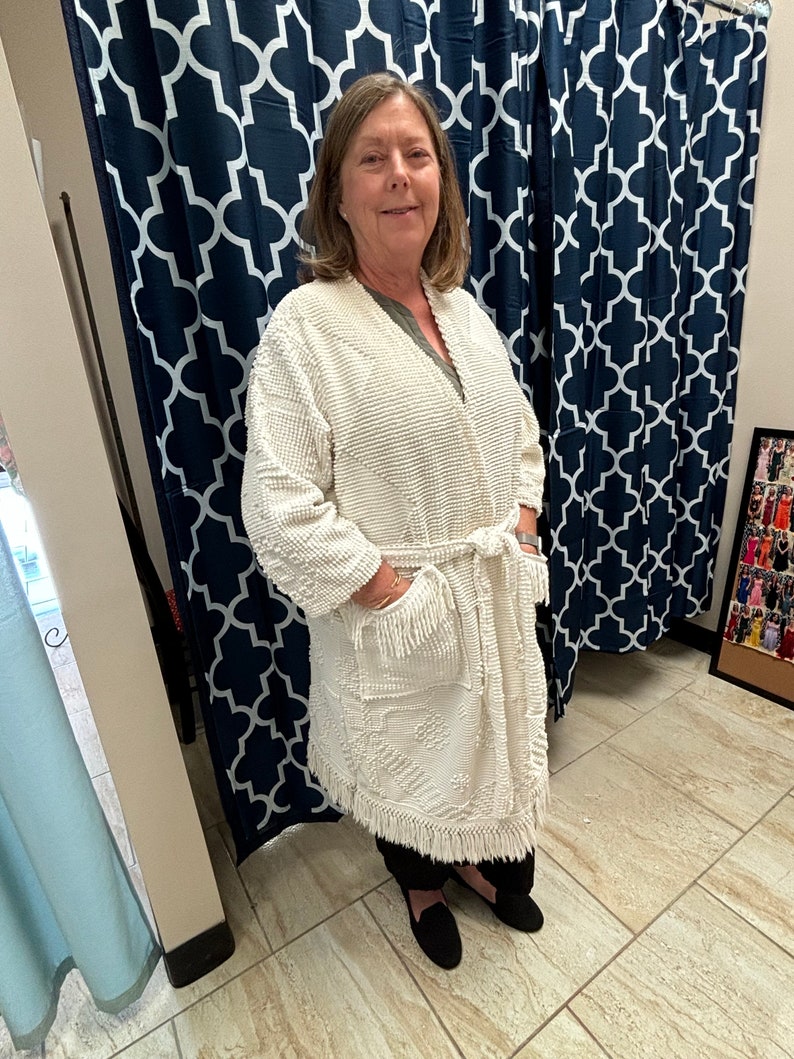 Vintage Chenille Bedspread Upcycled Bath Robe - Etsy