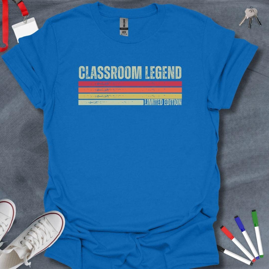 Classroom Legend Limited Edition T-shirt, Vintage Teacher Tee, Retro ...