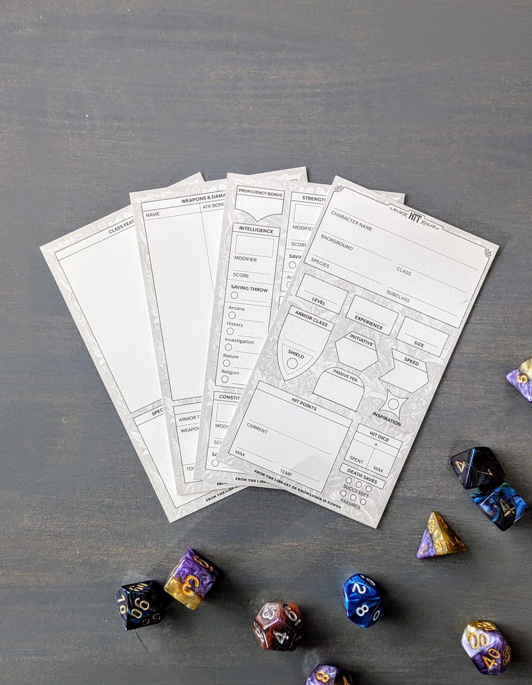 Dnd Character Sheet Cards - Library Card Style Dnd Character Sheet ...
