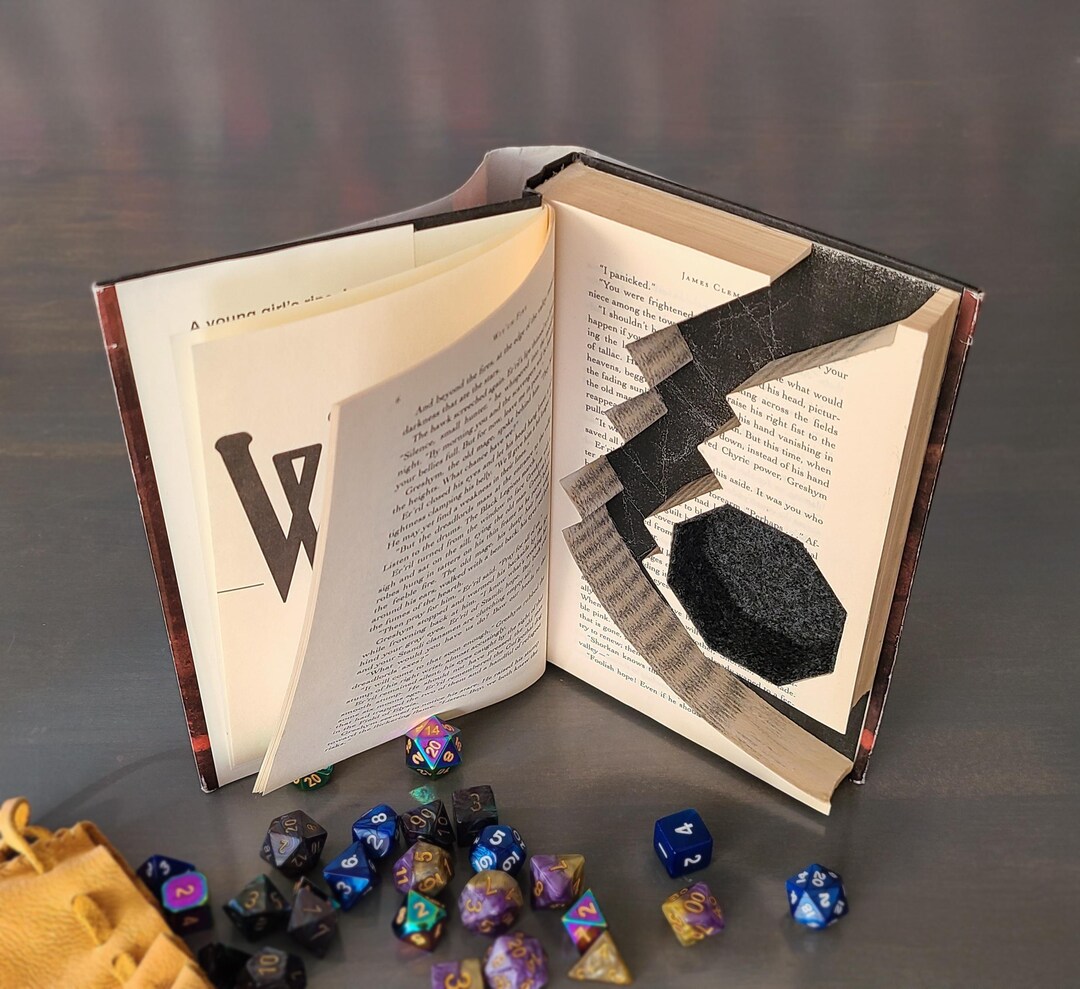 Witch Fire Book Dice Tower With Dice Compartment and Magnetic Closure ...