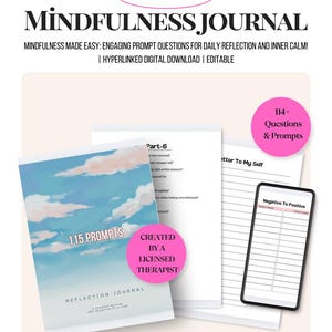 115 Deep Mental Prompts Journal - Etsy