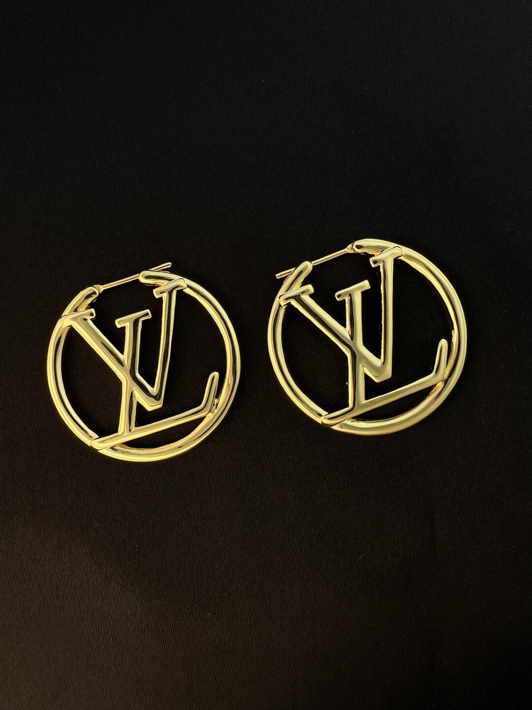 Vintage Louis Vuitton LV Hoop Earrings, Gift for Her, Annivesary Gift ...