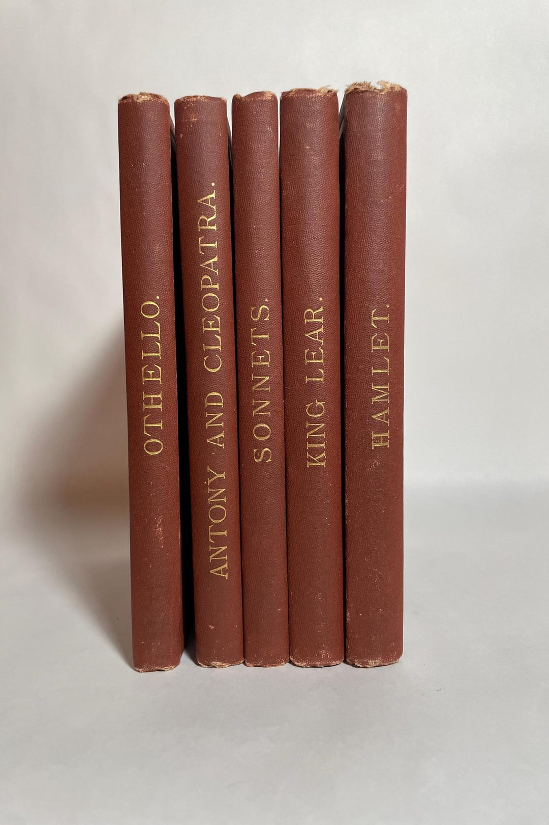 Late 1800's Antique Set of Five Illustrated Shakespeare Books Published ...